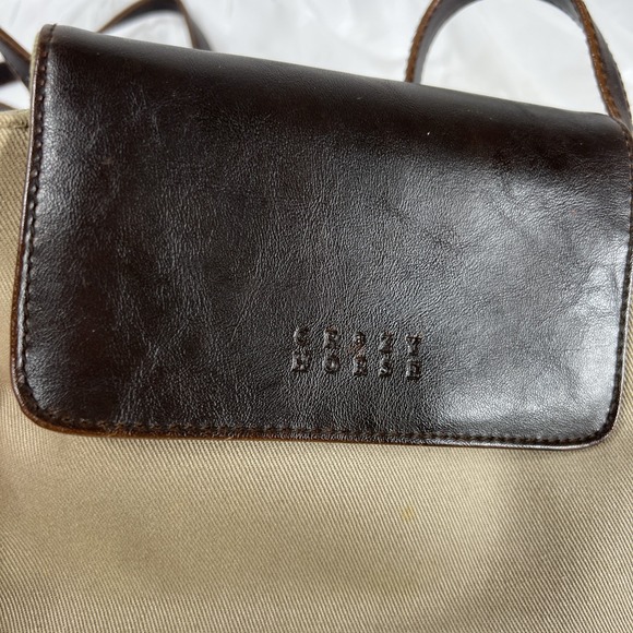 Bags | Crazy Horse Small Rectangle Purse W Area Brown Leather | Poshmark